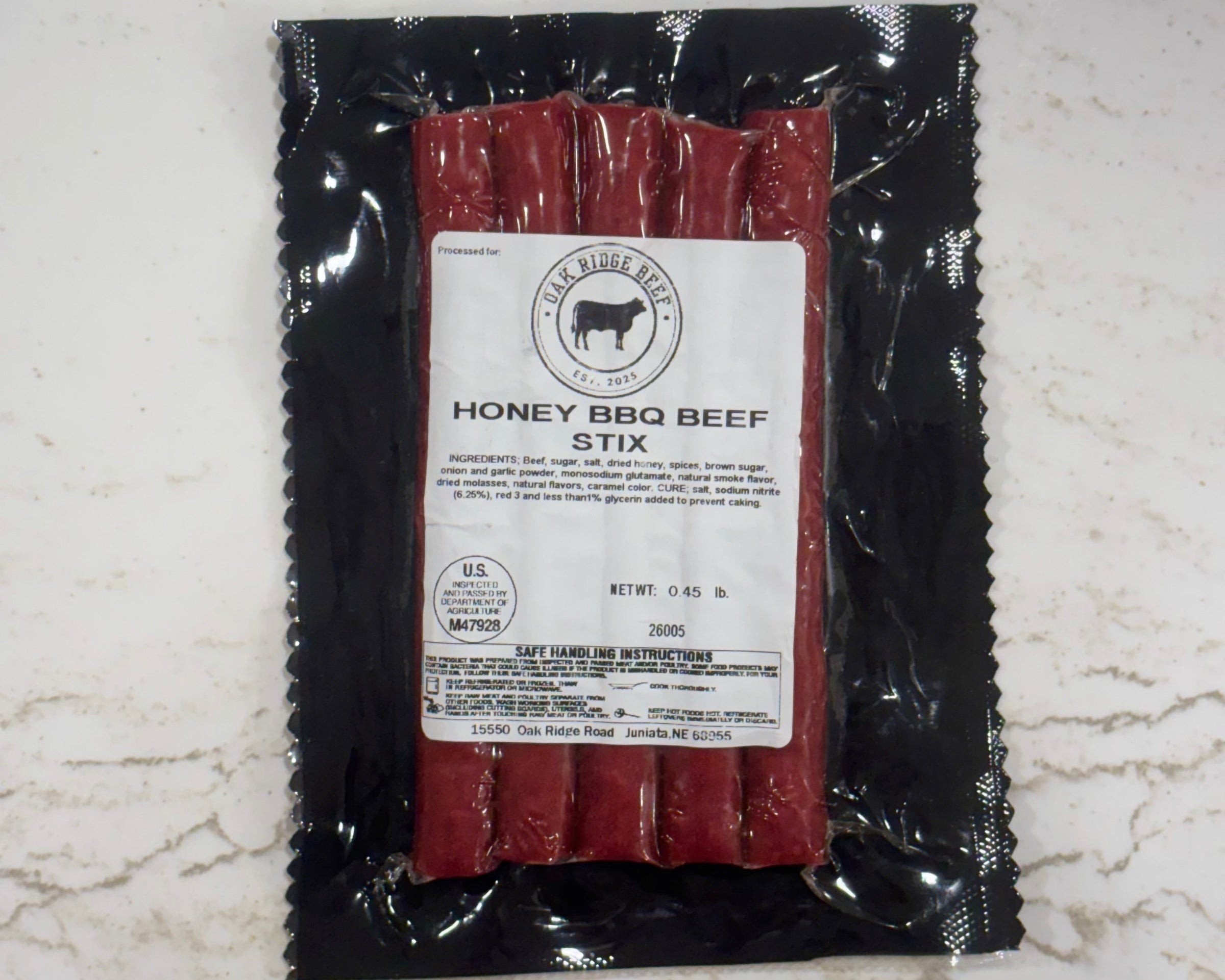 Honey BBQ Beef Sticks - 6-8 oz Share Size | Nebraska Farm-Raised – Oak ...